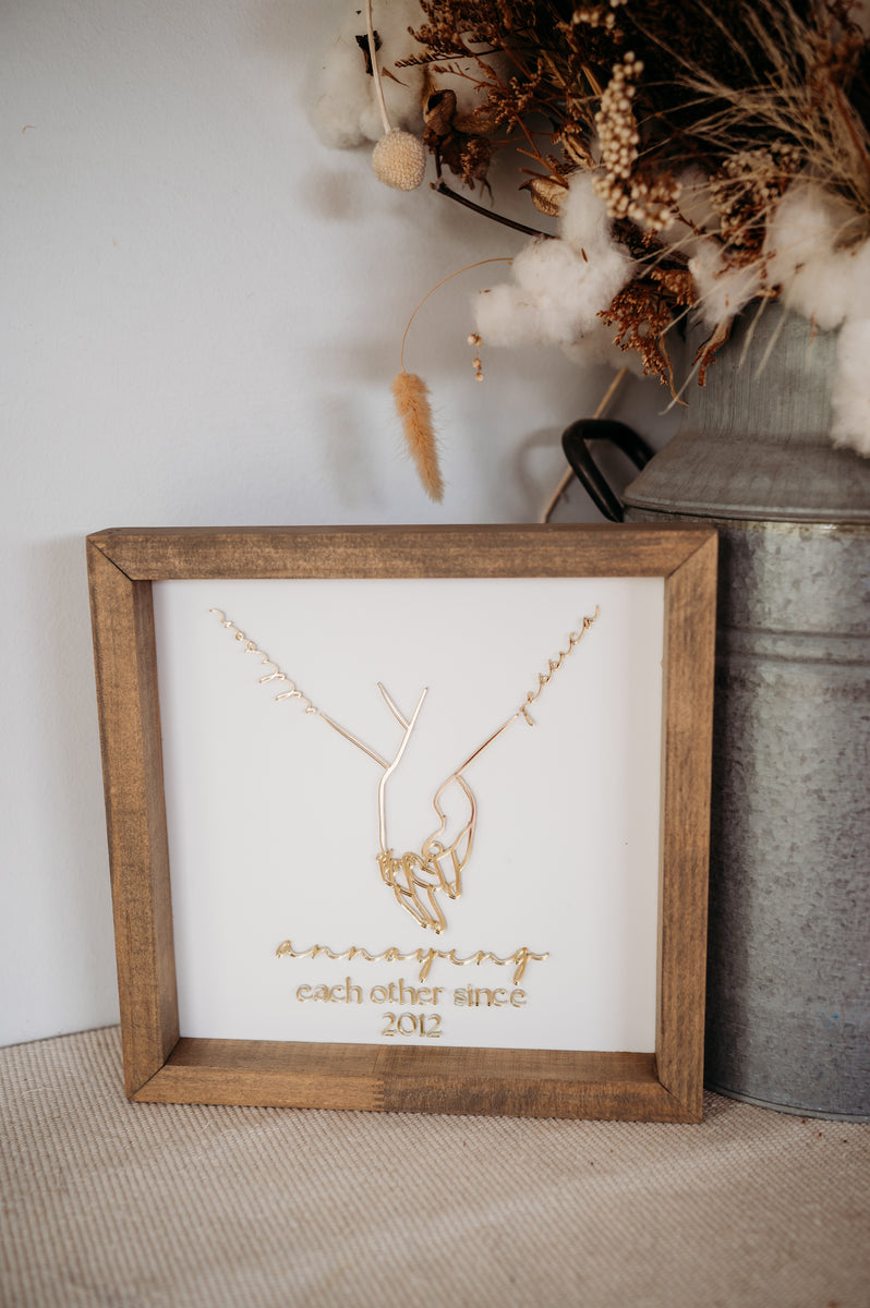 Annoying Each Other Keepsake Frame – Peachy Lane Aus